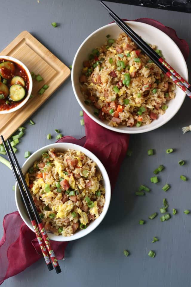 Easy Leftover Pork Fried Rice - Razzle Dazzle Life