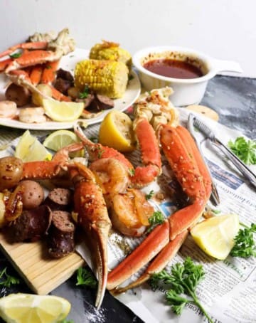 Seafood Boil With Garlic Butter Sauce - Razzle Dazzle Life