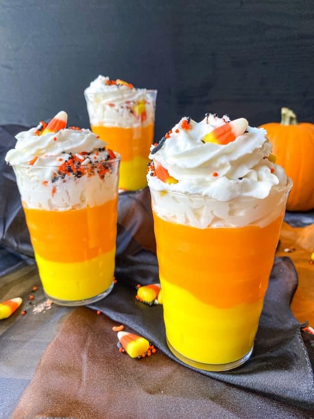 Candy Corn Pudding Cups - Razzle Dazzle Life