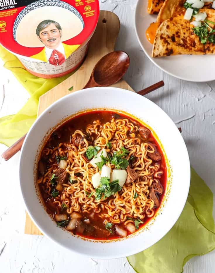 Birria Ramen with Beef (Pressure Cooker Method) - Razzle Dazzle Life