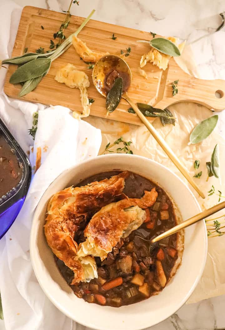 Hearty Veggie and Beef Pot Pie - Razzle Dazzle Life