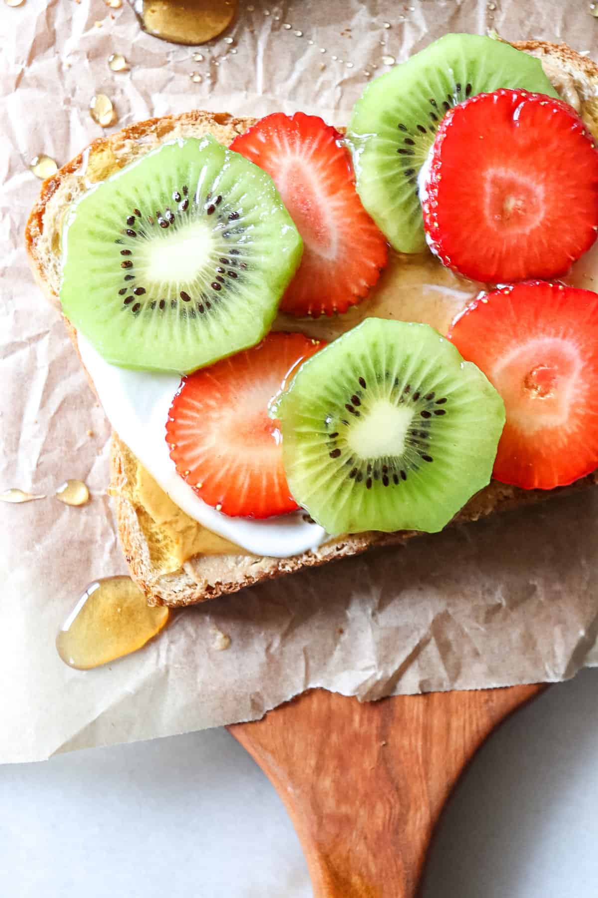 Peanut Butter Fruit Toast - Razzle Dazzle Life