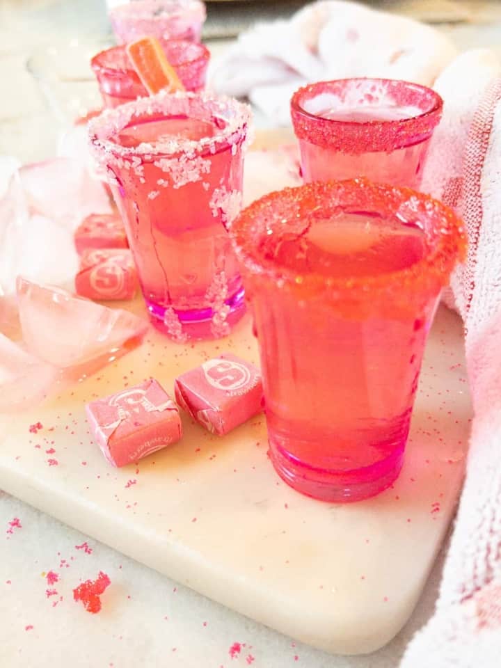 Pink Starburst Shot and Cocktail - Razzle Dazzle Life