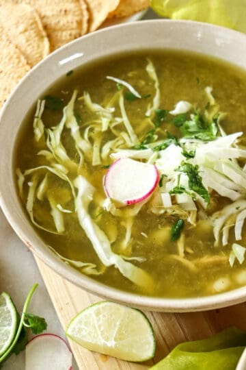 Pozole Verde with Chicken - Razzle Dazzle Life