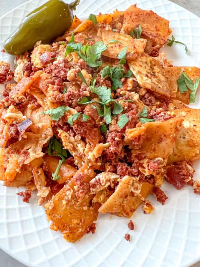 Migas with Chorizo - Razzle Dazzle Life