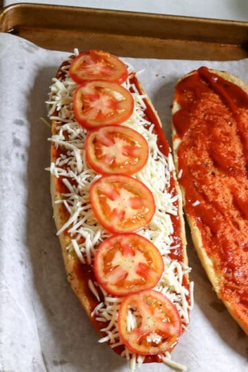 Garlic Bread Pizza- 2 Ways! - Razzle Dazzle Life