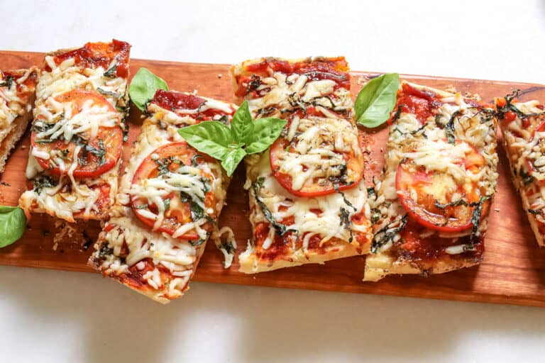 Garlic Bread Pizza- 2 Ways! - Razzle Dazzle Life