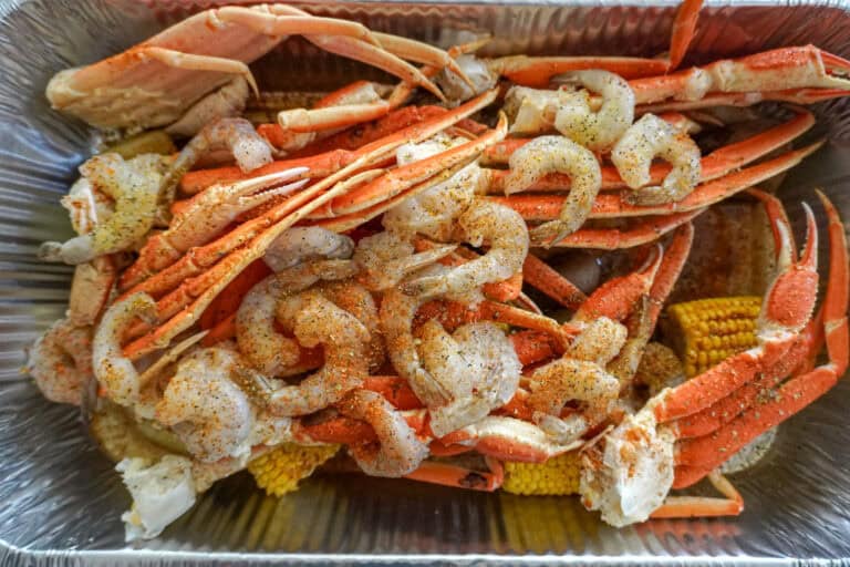 Seafood Bake with Snow Crab Legs in the Oven - Razzle Dazzle Life