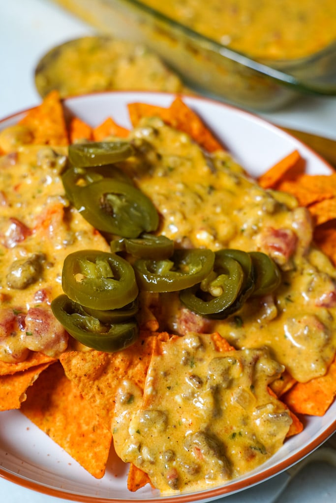 Rotel Dip with Ground Beef - Razzle Dazzle Life